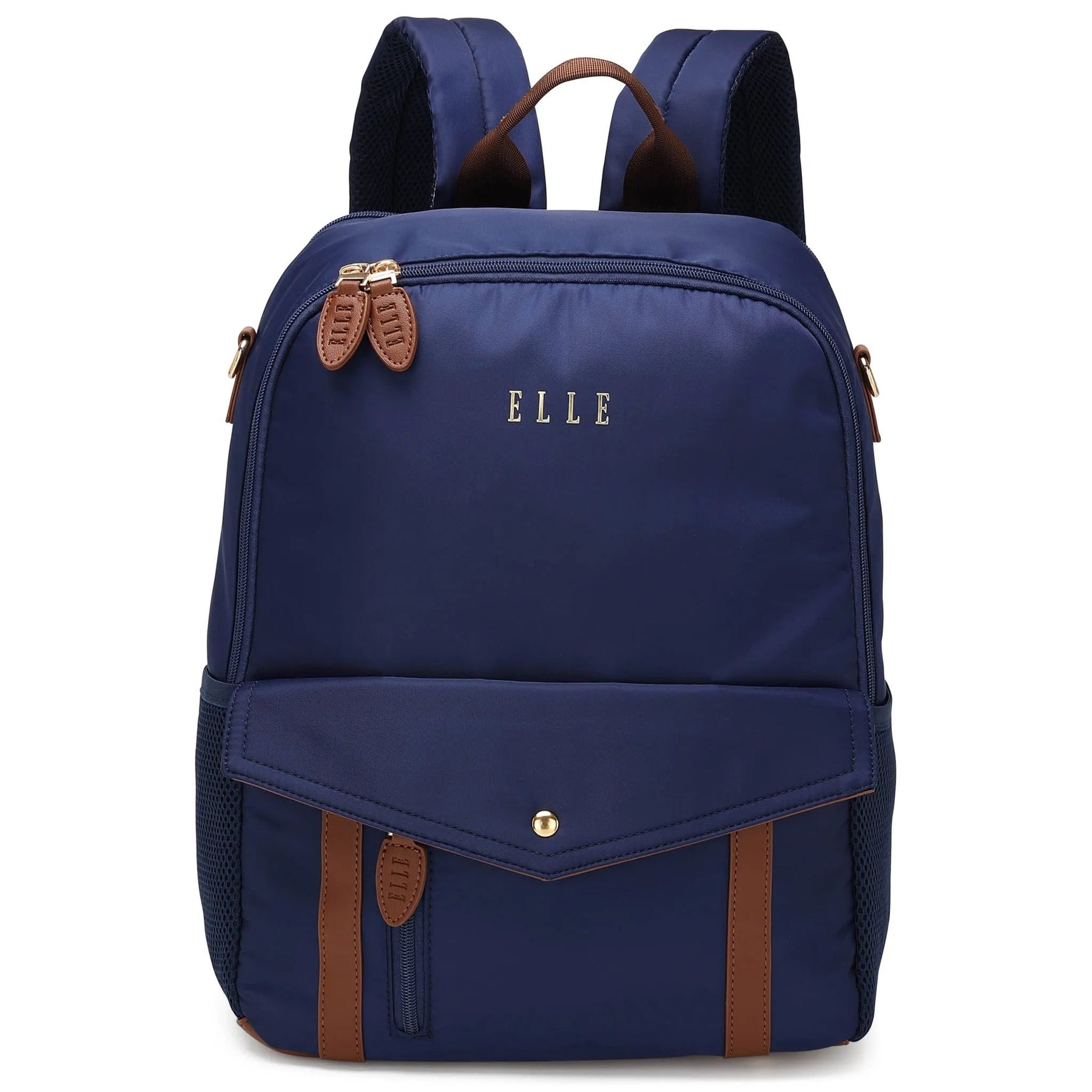 ELLE Luxe Journey 18L Twill and Vegan Leather Backpack – BH Luggage